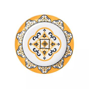 Jogo 6 Pratos de Sobremesa de 20cm em Cerâmica Floreal São Luis Oxford ...