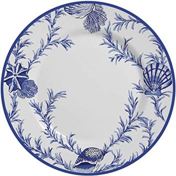 Jogo 6 Pratos Rasos Córsega Azul Alleanza - Prato Raso - Magazine Luiza