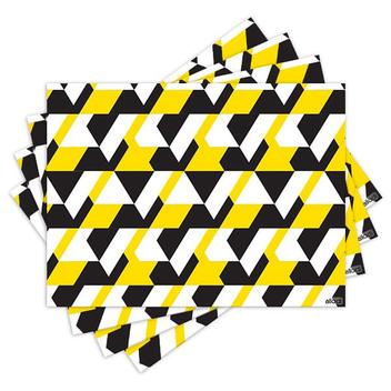 Jogo Americano com 4 peças - Abstrato - Geométrico - 1659Jo - Allodi ...