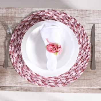 Jogo Americano De Mesa Redondo Requinte Mescla Rose - Tessi - Jogo ...