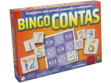 Jogo Bingo Contas Tabuleiro Grow - Jogos de Tabuleiro - Magazine Luiza