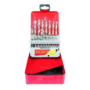 Jogo brocas hp aco rapido 1 a 10,00mm 19 pcs rocast 5,0160 - Jogo de ...