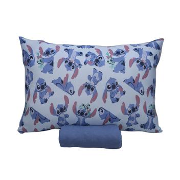 Jogo Cama 100% Algodão Stitch e Xepa C/ Elástico Malha 2 Pçs ...