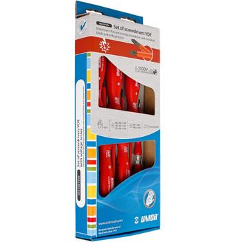 Jogo Chave Fenda + Philips + Testador Isolada 6Pcs Vde Unior 617045 ...