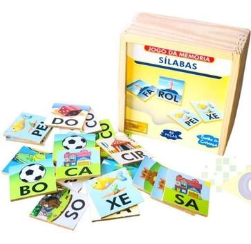 Jogo Da Memoria Com Silabas Iniciais E Figuras Educativos - Sonho De ...