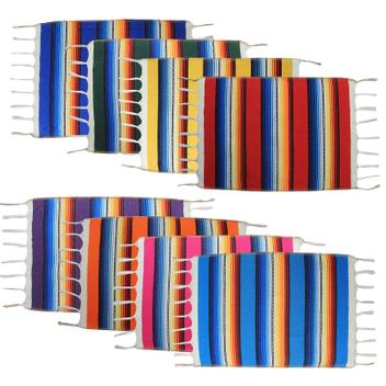 Jogo de 8 Peças de Place Mats Listradas de Algodão Toaroa - Estilo ...