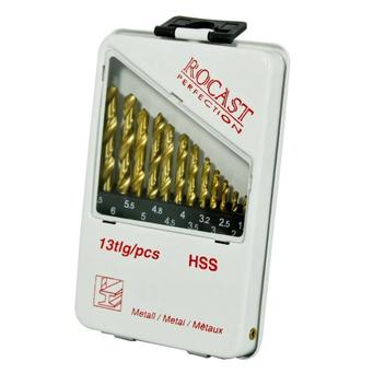 Jogo de Brocas Aço Rápido Tratamento de Titãnio 1,5 a 6,5 Mm Rocasr JC ...