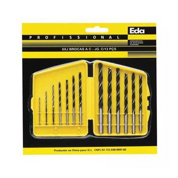 Jogo De Brocas Com 13 Peças Eda - OUTLINE - Jogo de Brocas - Magazine Luiza