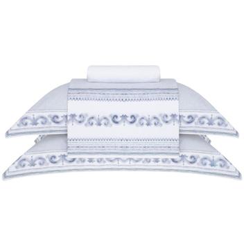 Jogo de Cama Buddemeyer Vision Mykonos 4 Peças Queen Branco - Jogo de ...