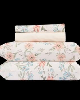 Jogo de Cama KING 4 Peças Bellagio 100% Algodão Percal - Textil Art ...