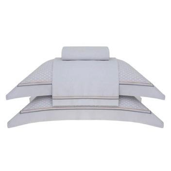 Jogo de Cama Lençol Casal Buddemeyer Percal 300 Fios Algodão Bud Vision ...