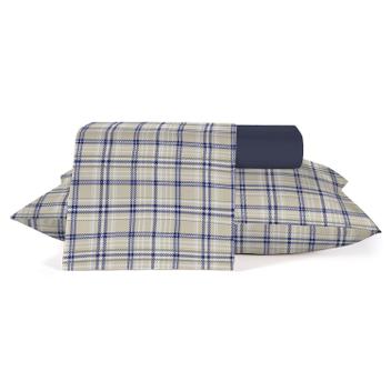 Jogo de Cama Queen Eches 150 Fios 4 Peças 100% Algodão Teka - Jogo de ...