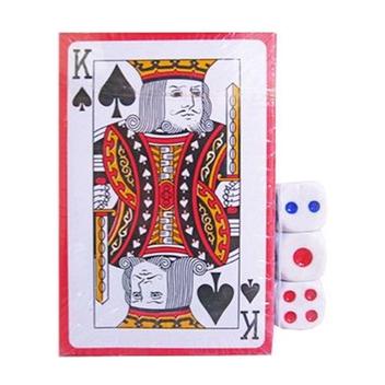 Jogo De Cartas Baralho Espanhol Com 3 Dados Papel Imporiente - Baralho ...