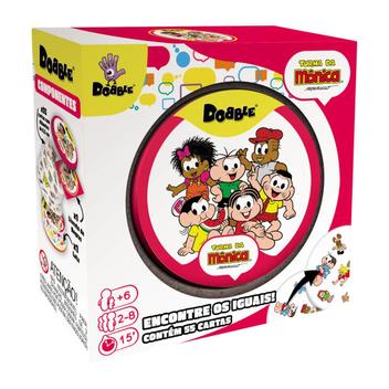 Jogo de Cartas Dobble Turma da Mônica 5 Jogos em 1 Divertido ...