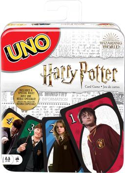 Jogo de cartas Mattel Games UNO Harry Potter com estojo de lata - Deck ...