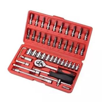 Jogo De Chave Catraca Com 46 Peças 1/4 Maleta - Gorillaz - Catraca ...