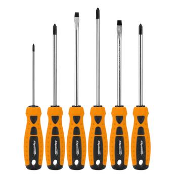 Jogo de Chave Fenda e Phillips 6 Peças Sparta Tamanhos Variados - Jogo ...