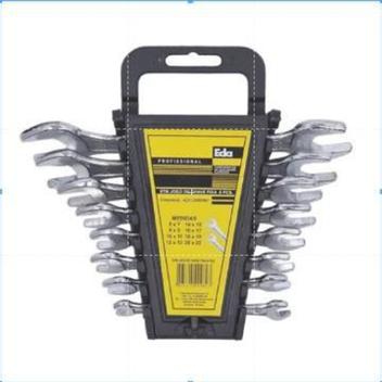 Jogo De Chave Fixa Boca Kit 8 Pcs (6 A 22mm) Cromo Vanadium - EDA ...