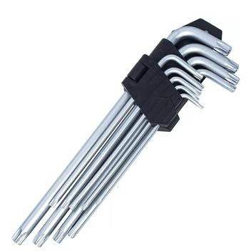 Jogo De Chave L Torx Com 9 Pecas Suporte Na Cartela Ferramenta Cabo ...