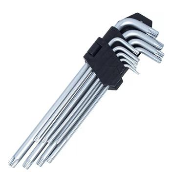 Jogo De Chave L Torx Com 9 Pecas Suporte Na Cartela Ferramenta Cabo ...