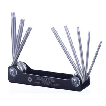 Jogo de Chave Torx Tipo Canivete T9 a T40 King Tony 8 Peças 20308PR ...
