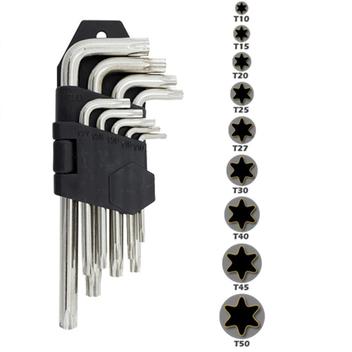 Jogo De Chave Torx Tipo L Com Furo Guia Com Suporte - Western - Chave ...