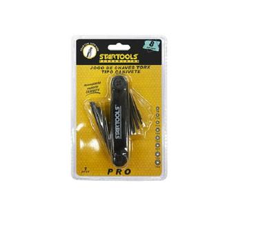 Jogo De Chaves Hexagonal Com Furo Guia Tipo Canivete - Startools - Chave Allen - Magazine Luiza