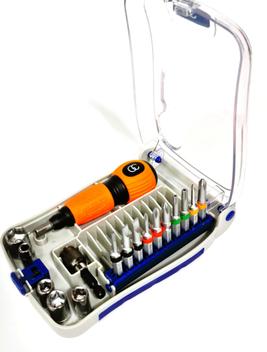 Jogo De Chaves Imantadas Fenda / Philips / Torque / Soquete - 18 peças ...