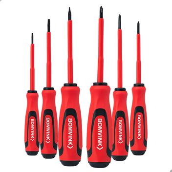 Jogo de Conjunto Chaves Isoladas Profissional 6 Peças Philips e Fenda ...