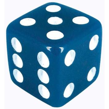 Jogo De Dado 16mm (1,6cm) Azul Opaco - EJ Games - Dados - Magazine Luiza