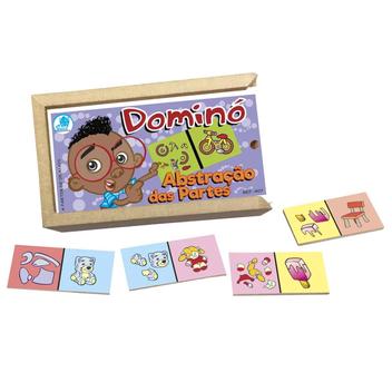 Jogo de dominó abstração das partes em madeira - simque - 407 - Livros ...