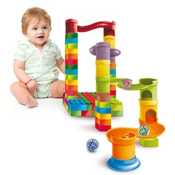 Jogo de Encaixe Block Slide Blocos e Escorregadores de Bolas - Maptoy ...