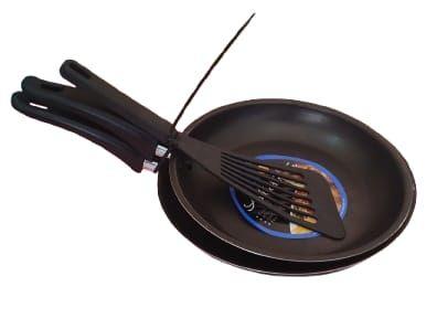 Jogo de Frigideira Francesa 18/22 cm Alusol Antiaderente - Frigideira ...