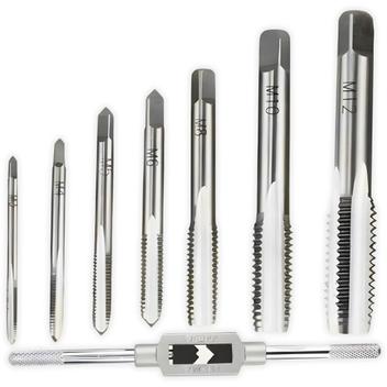 Jogo De Macho Com Vira Macho 9 Peças Rosquear Parafusos Western ...