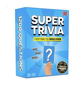 Jogo de perguntas e respostas The World Game Super Trivia para adultos ...