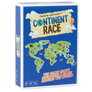 Jogo de Tabuleiro Byron's Games Continent Race Geography Kids - Jogos ...