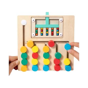 Jogo De Tabuleiro De Quebra-cabeça De Corrediça De Madeira Montessori ...