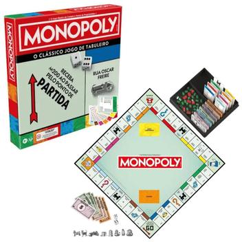 Jogo de Tabuleiro Monopoly Classico Em Familia Hasbro Games - Jogos de ...