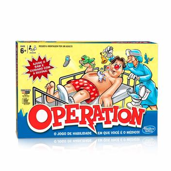 Jogo de tabuleiro Operando Clássico - 1 ou mais jogadores - Hasbro ...