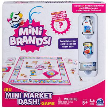 Jogo de tabuleiro Spin Master Mini Market Dash com Mini Brands - Spin Master Games - Futebol de ...