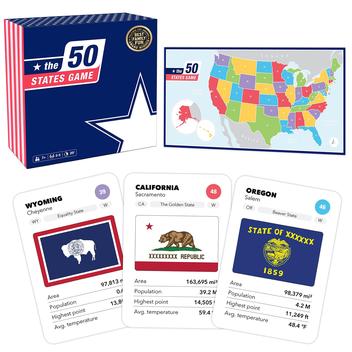 Jogo de tabuleiro The 50 States Game US Geography para crianças e ...