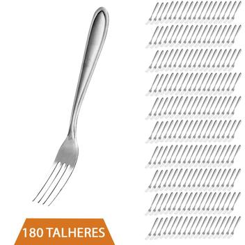 Jogo De Talheres Polido Garfo Restaurante Bar - 180 Peças - PRATICASA ...