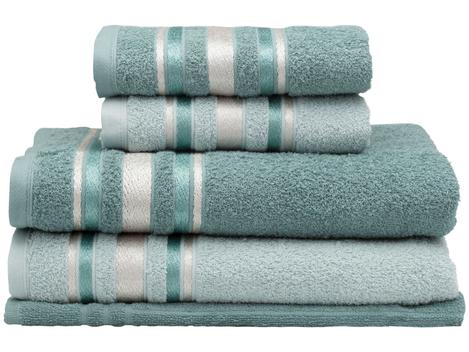 Jogo de Toalhas de Banho Santista 100% Algodão - Serena Verde Relva 5 ...