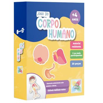 Jogo Educativo Introdução ao Corpo Humano 20 Pçs - Big Boy - Jogos ...