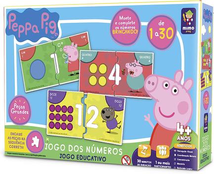 Jogo Educativo Peppa Pig Jogo dos Números Mimo 2101 - Jogos Educativos ...
