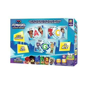 Jogo Educativo PJ Mask Jogo das Letras - Mimo Brinquedos - Jogos ...