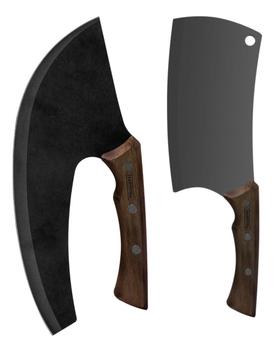 Jogo Faca Cutelo P/ Carne E Cutelo Corte Multiuso Black Tramontina ...