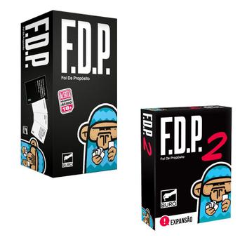 Jogo Fdp Foi De Proposito 1 e 2 Jogo De Cartas base + Expansão Buró ...