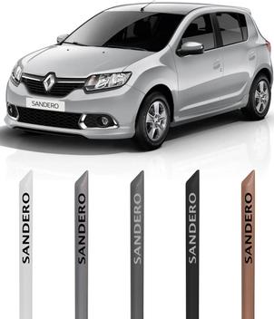 Jogo Friso Lateral Pintado Renault Sandero 2015 2016 2017 2018 2019 ...