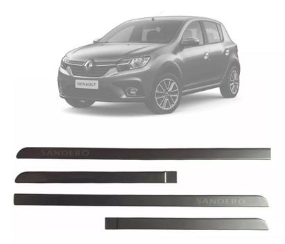 Jogo friso lateral slim sandero cinza acier 4pcs 2316 - FLASH - Frisos ...